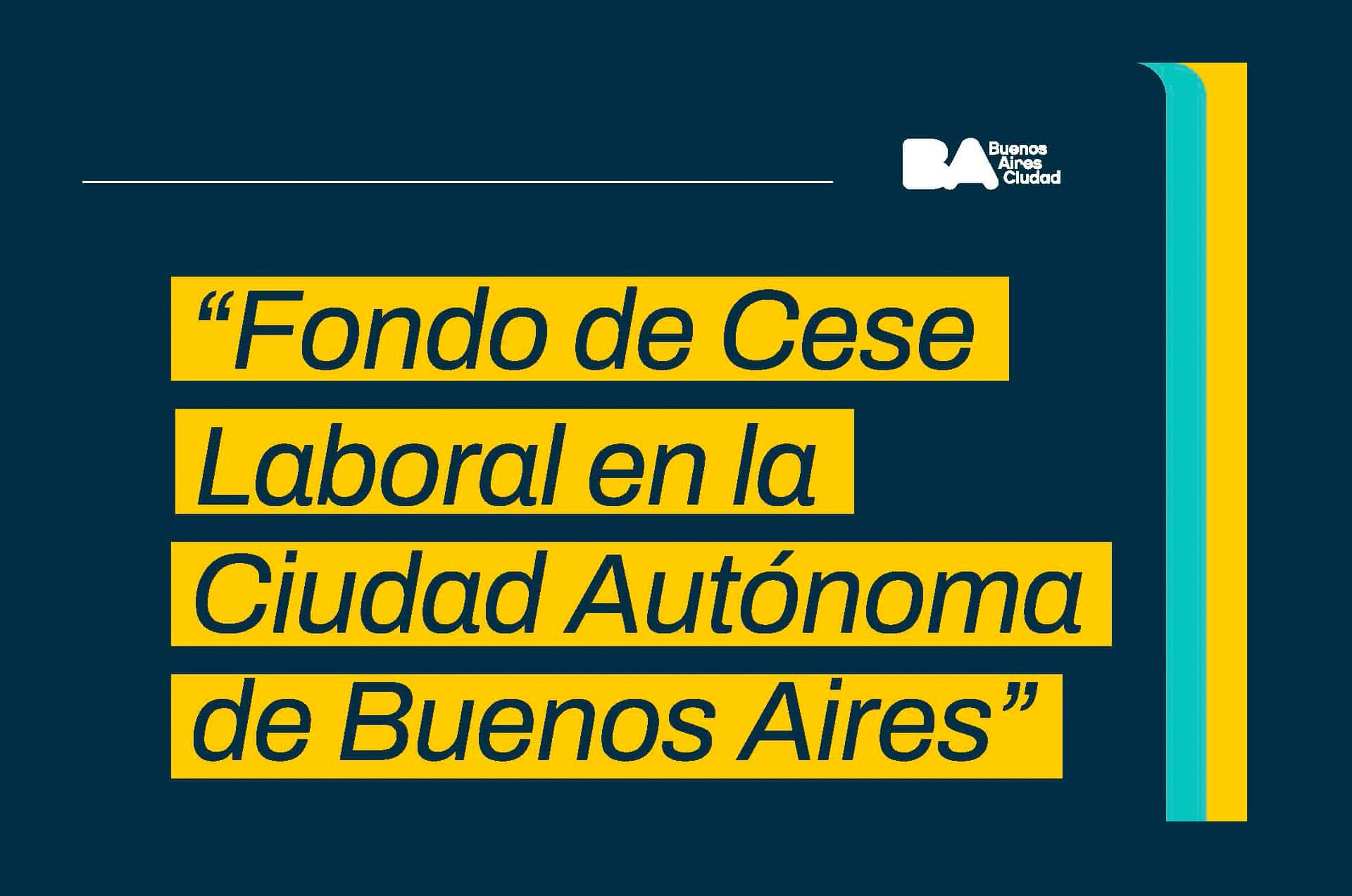 Fondode de cese laboral en la Ciudad Autónoma de Buenos Aires - CETANR ...